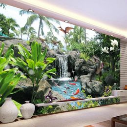 Komnni 3d Park Landschaft Foto Wand Papier Dinosaurier Hintergrund Wand Dekor Malerei Wohnzimmer Sofa Tv Hintergrund Tapete Wandbild