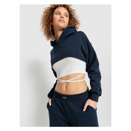 LSCN BY LASCANA Hoodie 'Cropped Hoodie mit passendem Top' blau Gr. 40/42 für Damen. Nachhaltig.