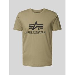 Alpha Industries T-Shirt mit Label-Print