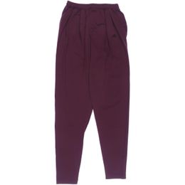 Adidas Damen Stoffhose, bordeaux, Gr. 0