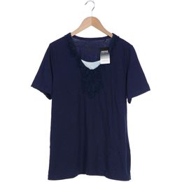 Ulla Popken Damen T-Shirt, marineblau, Gr. 46