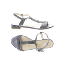 Alba Moda Damen Sandale, silber, Gr. 37