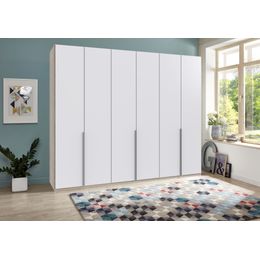 Kleiderschrank wimex "New York" Schränke Gr. B/H/T: 270cm x 236cm x 58cm, 6 St., weiß (struktureichefarben hell/front weiß) in vielen Breiten, 208 oder 236cm hoch