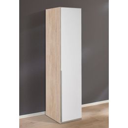 Kleiderschrank wimex "New York" Schränke Gr. B/H/T: 45cm x 236cm x 58cm,, weiß (struktureichefarben hell/front weiß) in vielen Breiten, 208 oder 236cm hoch