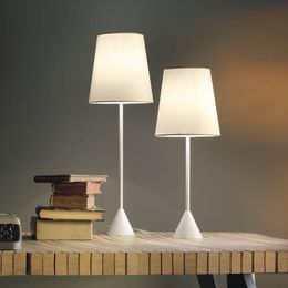 Modo Luce Lucilla Tischlampe Ø 17cm weiß/elfenbein