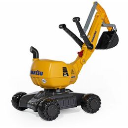 Rolly Toys Kinderbagger Komatsu, Sandspielzeug, drehbar 360°, Kunststoffbagger