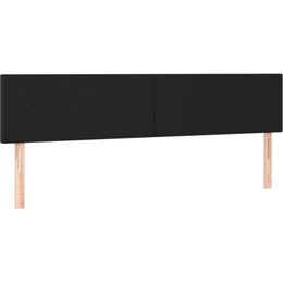 Led Kopfteil Schwarz 180x5x78/88 cm Kunstleder vidaXL