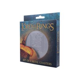 Fanattik - The Lord of the Rings Set of 4 Embossed Metal Coasters - Untersetzer