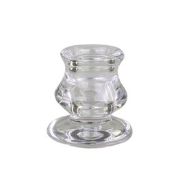 Chic Antique Kerzenständer aus Glas Standard, H6,5/D5,5 cm, klar