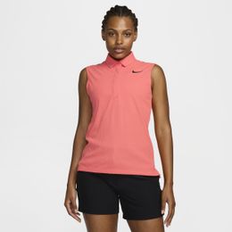 Nike Tour Ärmelloses Dri-FIT ADV Golf-Poloshirt für Damen - Pink