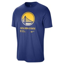 Golden State Warriors Courtside Nike NBA-T-Shirt für Herren - Blau