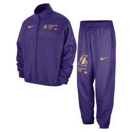 Los Angeles Lakers Starting 5 Courtside Nike NBA-Trainingsanzug mit Grafikprint für Herren - Lila