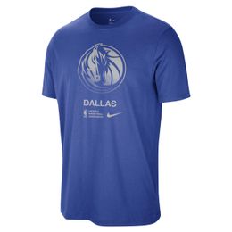 Nike Dallas Mavericks Courtside NBA-T-Shirt (Herren) - Blau