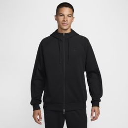 Nike Primary vielseitige Dri-FIT UV Kapuzenjacke mit durchgehendem Reißverschluss (Herren) - Schwarz