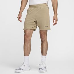 Ungefütterte Nike Flex Rep 4.0 Dri-FIT-Fitnessshorts für Herren (ca. 18 cm) - Braun