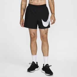 Nike Challenger Swoosh Dri-FIT Laufshorts (ca. 13 cm) (Herren) - Schwarz