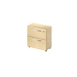 Schäfer Shop Schäfer Shop Select Hängeregisterschrank LOGIN, 2 Schübe, abschließbar, B 800 x T 420 x H 788 mm, Ahorn Dekor/Ahorn Dekor