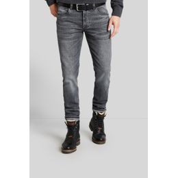 5-Pocket-Jeans Bugatti Gr. 36, Länge 32, grau (hellgrau) Herren Jeans mit besonders weicher Haptik