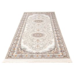 Orientteppich morgenland "Beauty Array - Orientalischer Webteppich" Teppiche Gr. B/L: 100 cm x 300 cm, 1 St., beige (creme) OrientOptik