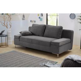 Jockenh&ouml;fer Schlafsofa JOCKENH&Ouml;FER GRUPPE "Jano", grau, B:202cm T:103cm, Sofas, Schlafsofa, klassisches Schlafsofa mit individuell, verstellbaren Armlehnen