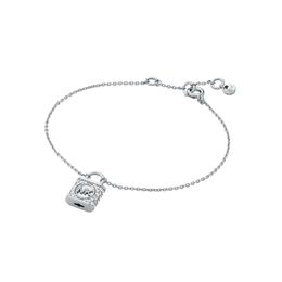 Armband Michael Kors "PREMIUM, SCHLOSS, MKC1631AN" Armbänder Gr. Silber 925 (Sterlingsilber), silberfarben (silberfarben, kristallweiß, kristallweiß) Damen mit Zirkonia (synth.)