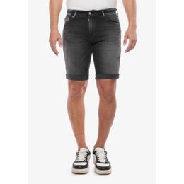 Shorts Le Temps Des Cerises "BERMUDA HOMME JOGG OC" Gr. 30, US-Größen, schwarz (schwarz, schwarz), Herren, 100% Baumwolle, Hosen, mit lässigem Schnitt