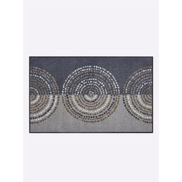 Fußmatte Salonloewe Teppiche Gr. B/L: 50 cm x 75 cm, 7 mm, 1 St., grau Fußmatten gemustert