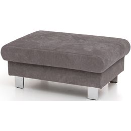 Hocker COTTA "Komaris" Gr. B/H/T: 100 cm x 45 cm x 65 cm, Microfaser PRIMABELLE, grau Modern, Bodenfreiheit 12,5 cm