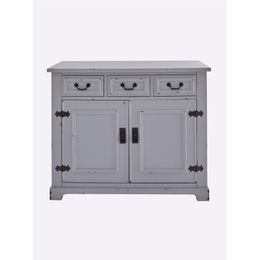 Kommode HEINE HOME Sideboards Gr. B/H/T: 95 cm x 77 cm x 33 cm, grau (grau, gewischt)