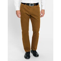 Brühl Webhose BRÜHL Gr. 24, Unterbauchgrößen, braun (cognac) Herren Hosen