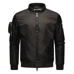 Bomberjacke STONE HARBOUR "Berkoo" Gr. XL (54), schwarz Herren Jacken Coole Pilotenjacke mit praktischer Ärmeltasche