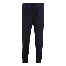 Jogginghose BOSS Green "Hadiko 1" Gr. XXXL, N-Gr, blau (dunkelblau402), Herren, Web, Obermaterial: 95% Baumwolle, 5% Elasthan, unifarben, Hosen, mit seitlichen Kontraststreifen