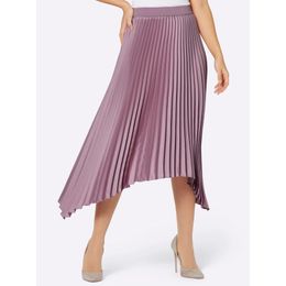 CRÉATION L Plisseerock CREATION L Gr. 48, lila (mauve) Damen Röcke