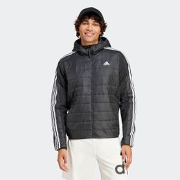 Outdoorjacke adidas Sportswear "ESS 3S IN HYB J", Herren, Gr. 4XL, schwarz, Obermaterial: 100% Polyester, gestreift, sportlich, Jacken