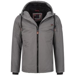Winterjacke Alessandro Salvarini "ASLighty", Herren, Gr. L, grau (dunkelgrau), Obermaterial: 100% Polyester, Jacken Winterjacke, innen komplett mit warmem Teddyfell