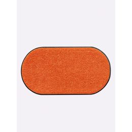 Fußmatte Salonloewe Teppiche Gr. B/L: 75 cm x 120 cm, 7 mm, 1 St., orange (terra) Fußmatten einfarbig