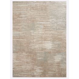 Teppich HEINE HOME Teppiche Gr. B/L: 80 cm x 150 cm, 3 mm, 1 St., grau (taupe, ecru)