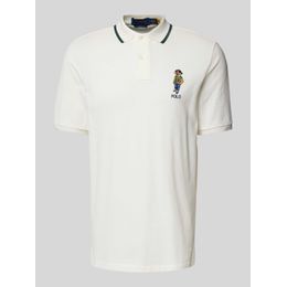 Polo Ralph Lauren Classic Fit Poloshirt mit Motiv- und Label-Stitching