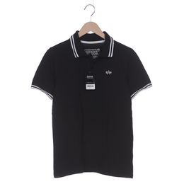 Alpha Industries Herren Poloshirt, schwarz, Gr. 46