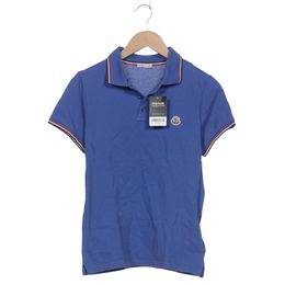 Moncler Damen Poloshirt, blau, Gr. 36