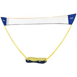 HOMCOM Badminton Netz mit 4 Schlägern tragbar
