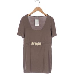 comma, Comma Damen T-Shirt, braun, Gr. 38