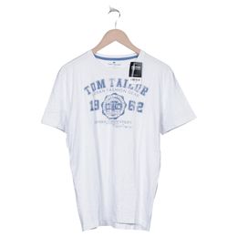 Tom Tailor Herren T-Shirt, weiß, Gr. 48