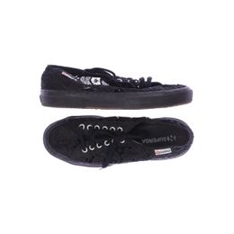 Superga Damen Sneakers, schwarz, Gr. 41