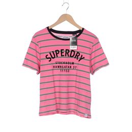 Superdry Damen T-Shirt, pink, Gr. 42