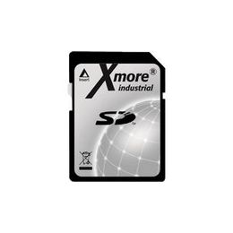 Xmore industrial Industrielle Speicherkarte, SD, 2GB, 30MB/s, 25MB/s, Schwarz - SD002GXAISS-001E