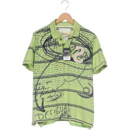 Desigual Herren Poloshirt, hellgrün, Gr. 54