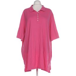 Ulla Popken Damen Poloshirt, pink, Gr. 62