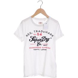 Superdry Damen T-Shirt, weiß, Gr. 36