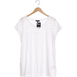 Ulla Popken Damen T-Shirt, weiß, Gr. 46